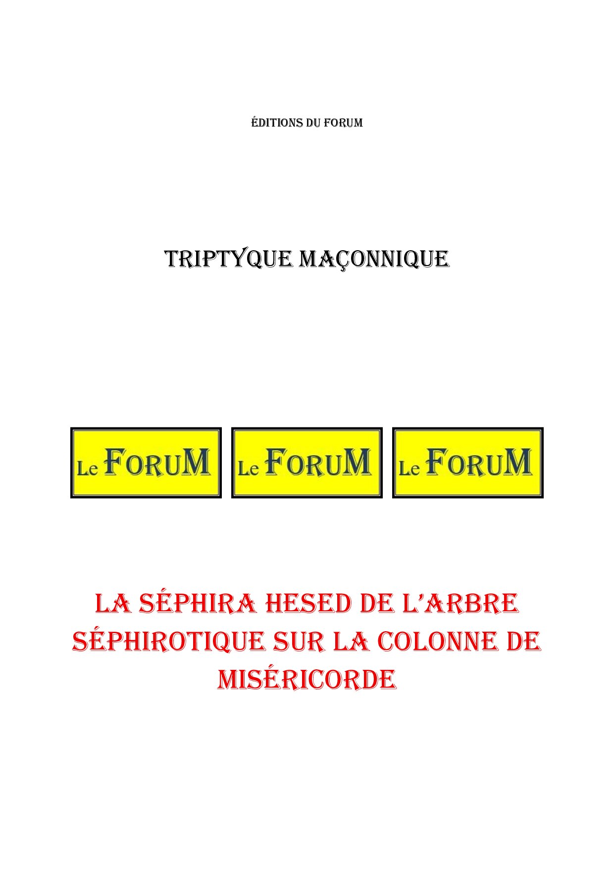 La Séphira Hesed de l’arbre Séphirotique sur la colonne de miséricorde ...